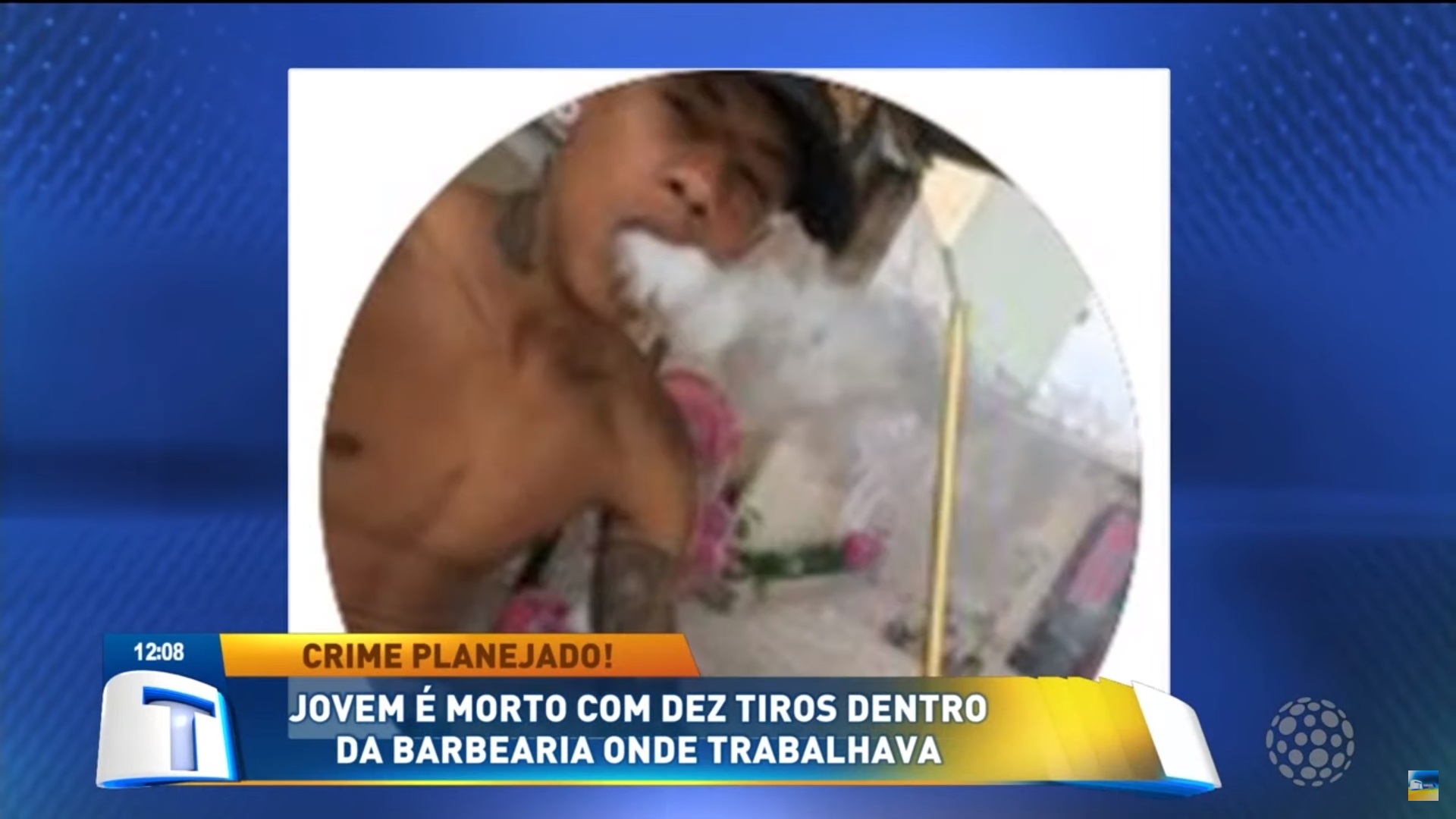 Barbeiro morre com 10 tiros na cabeça em barbearia onde trabalhava