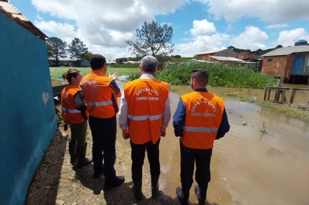 Chuva em Curitiba: precipitação ultrapassa 200 mm em cinco dias