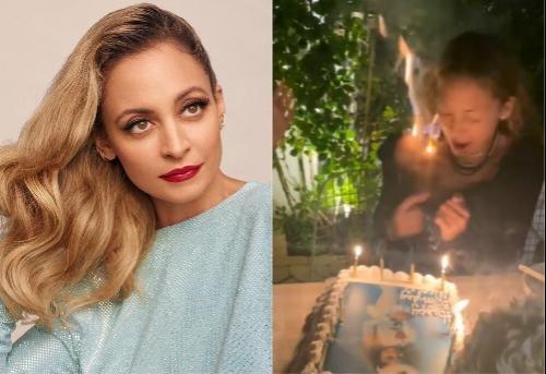 Socialite comemora aniversário e queima o cabelo ao soprar as velas do bolo