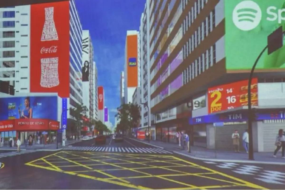 Times Square em Curitiba? Rua famosa terá telões e muitas luzes
