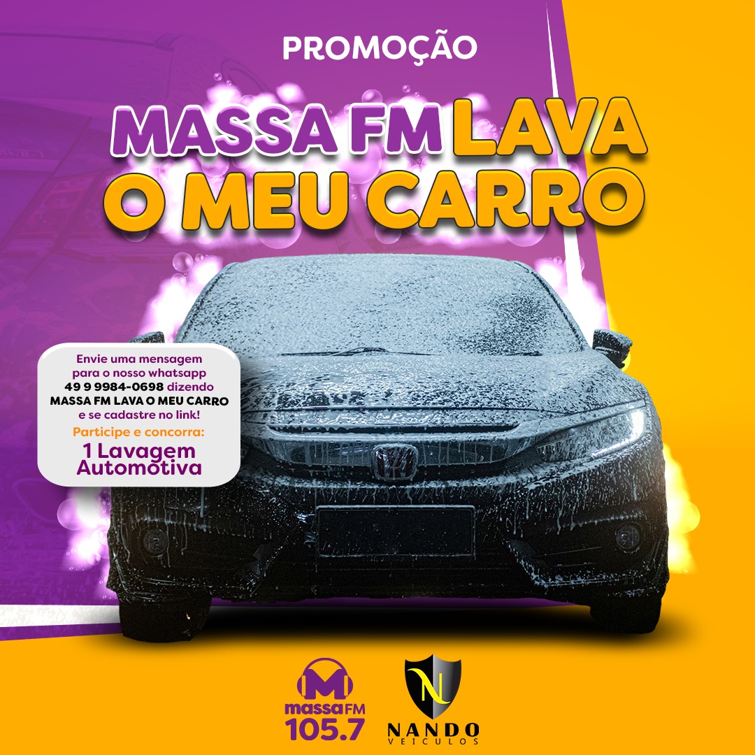 Massa FM Lava o Meu Carro | Massa.com.br