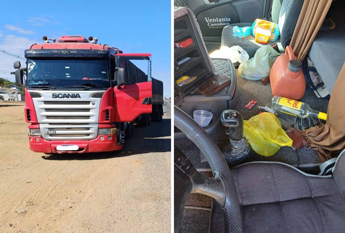 Motorista de caminhão bitrem é preso por embriaguez ao volante