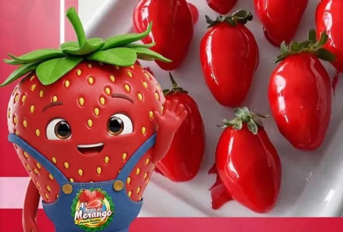 Morango do amor será destaque na Festa do Morango 2025
