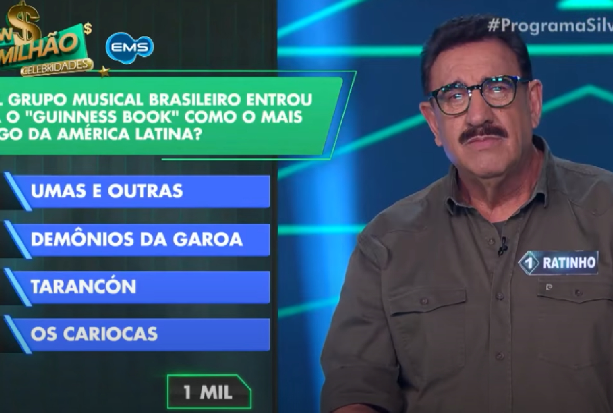 Ratinho participa do Show do Milhão no Programa Silvio Santos