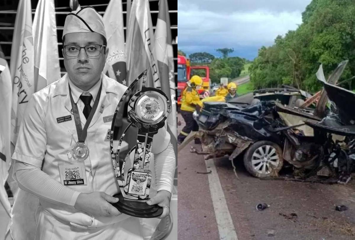 Chef curitibano premiado morre em grave acidente na BR-116