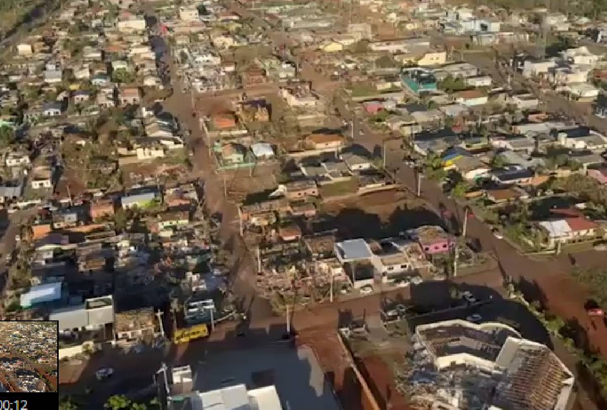 Tornado Rio Bonito do Iguaçu: famílias terão auxílio de R$ 50 mil