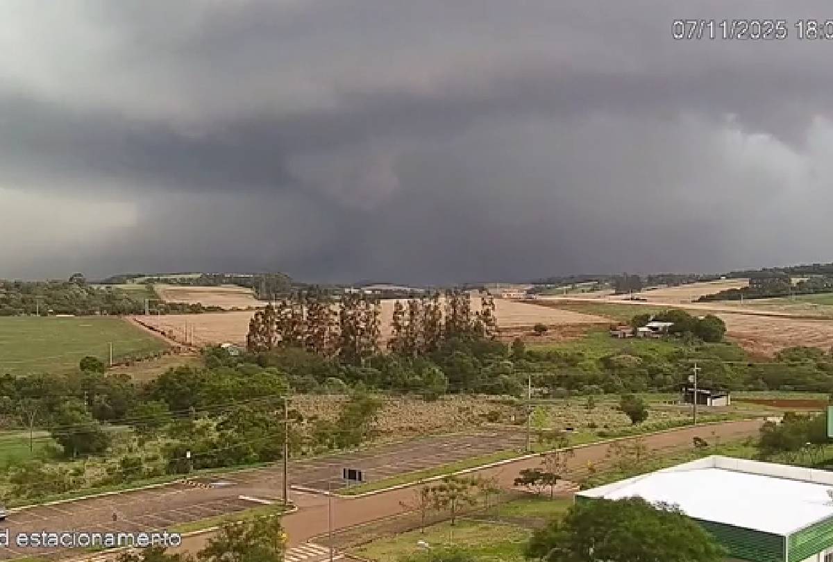 Impressionante! Vídeo mostra tornado em Rio Bonito do Iguaçu